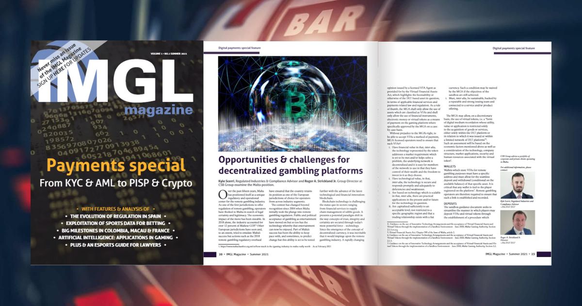 The opportunities and challenges for decentralised gambling platforms ...