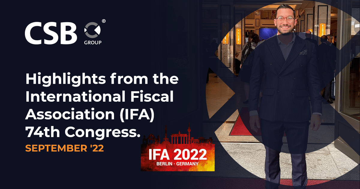 Highlights of the International Fiscal Association (IFA) 74th Congress ...