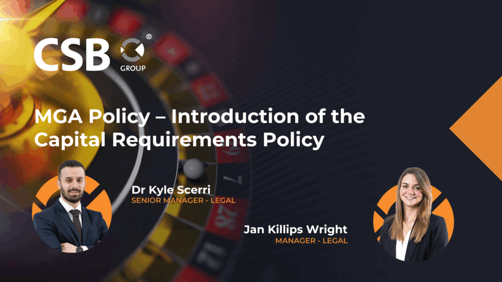 MGA Policy – Introduction of the Capital Requirements Policy - CSB Group